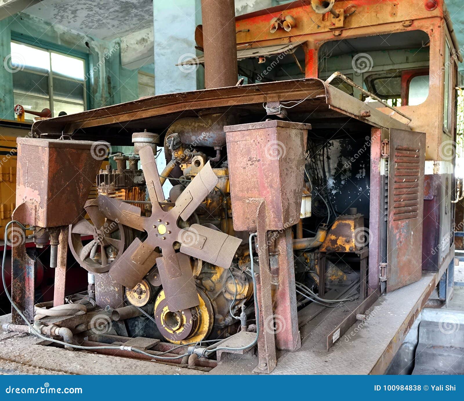 Rusty Remains of a Vintage Diesel Train Stock Photo - Image of train ...