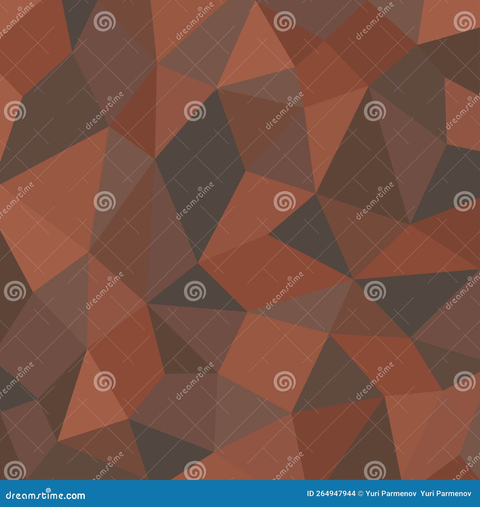 Rusty Brown Geometric Pattern. Modern Dark Red Low Poly Background ...