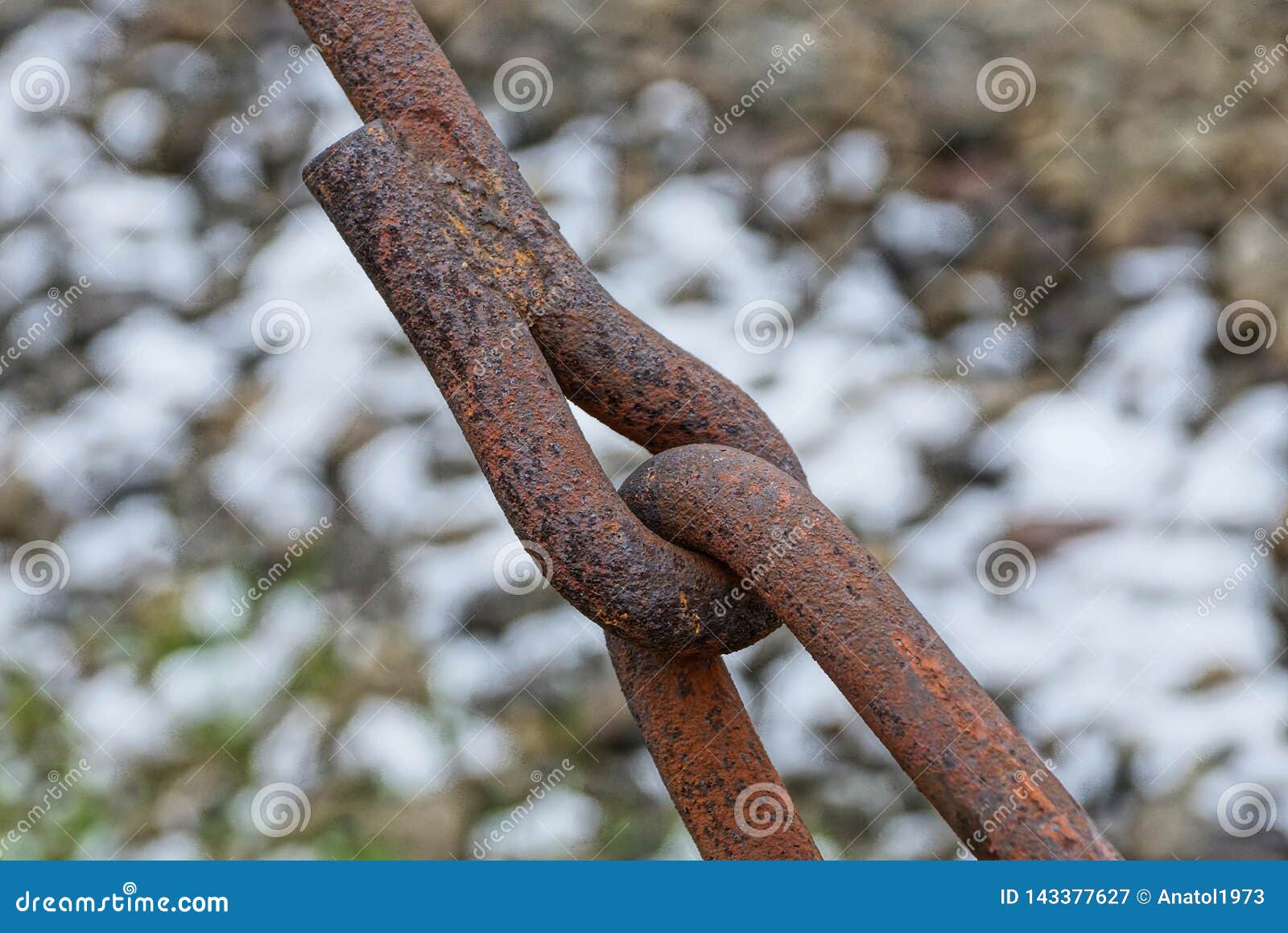 Rusty Brown Iron Bars in Coupling in Old Construction Stock Image ...