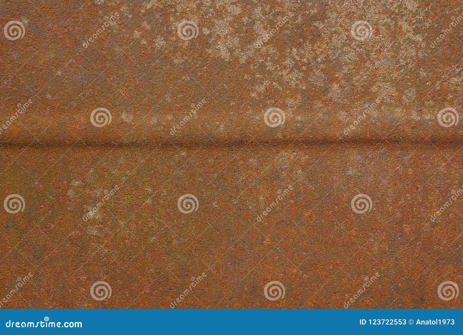Rusty Brown Metal Texture from a Piece of Old Wall Stock Image - Image ...