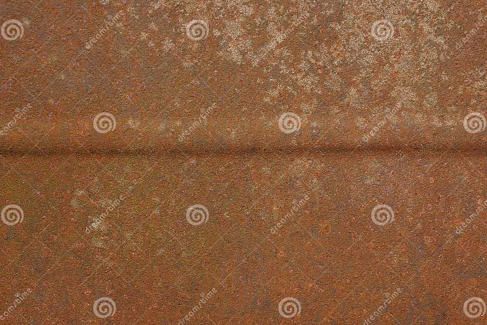 Rusty Brown Metal Texture from a Piece of Old Wall Stock Image - Image ...