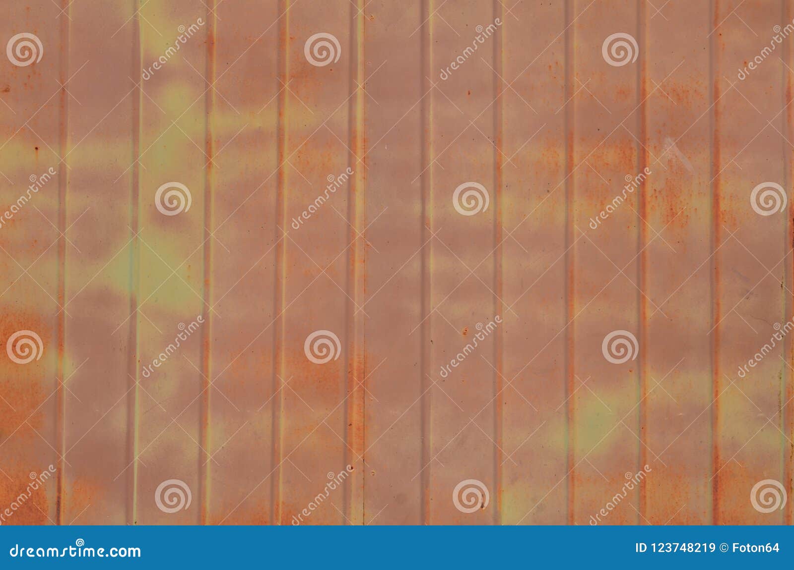 Rusty Brown Painted Metal Sheet Stock Image - Image of brown, striped ...