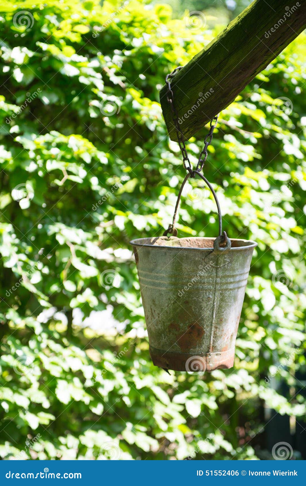 Rusty bucket stock photo. Image of retro, outdoor, rusty - 51552406