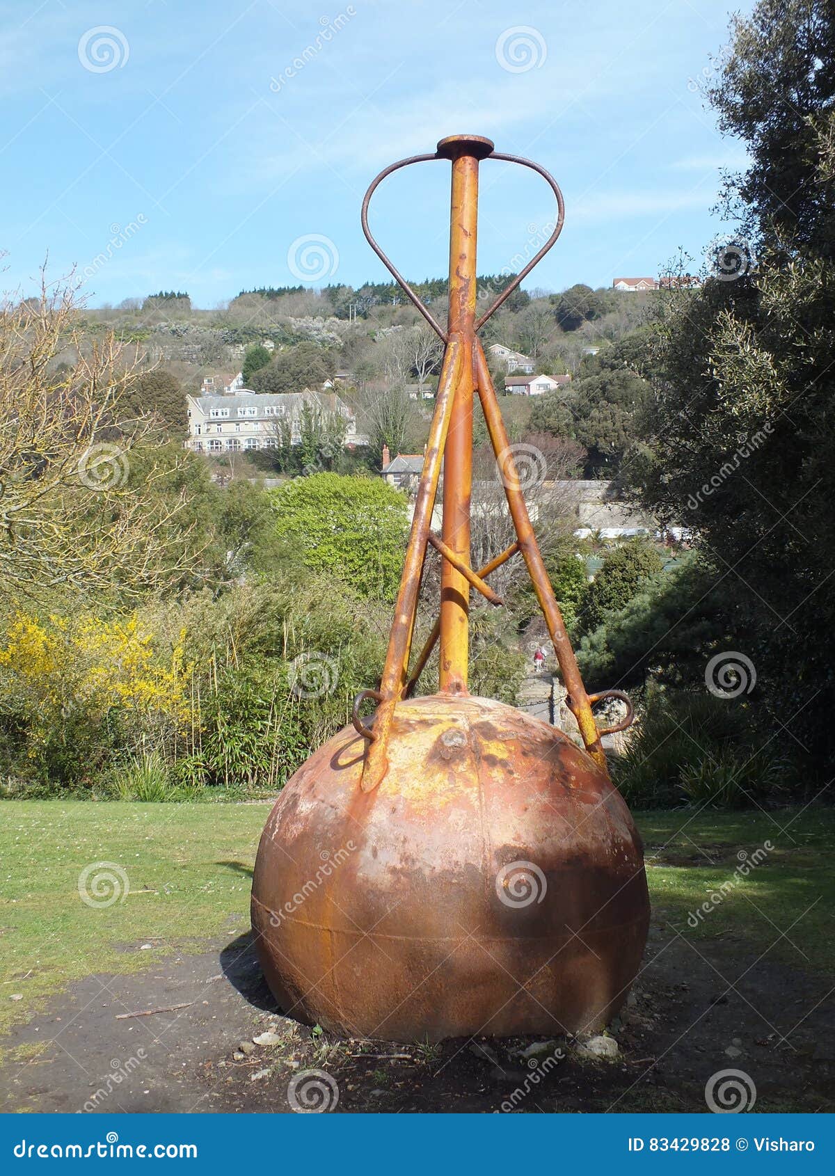Rusty Buoy stock photo. Image of britian, botanical, coast - 83429828