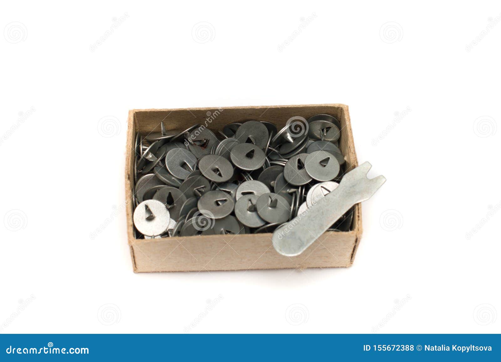 Rusty button in the box stock photo. Image of rusty - 155672388