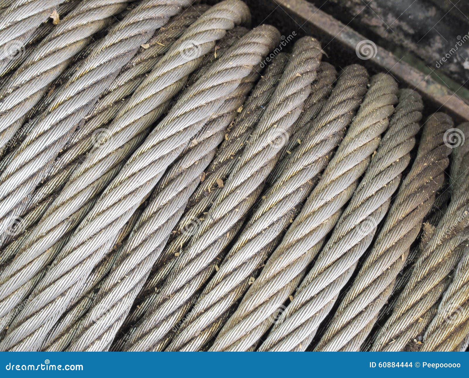 Rusty cable aling stock photo. Image of close, abandoned - 60884444