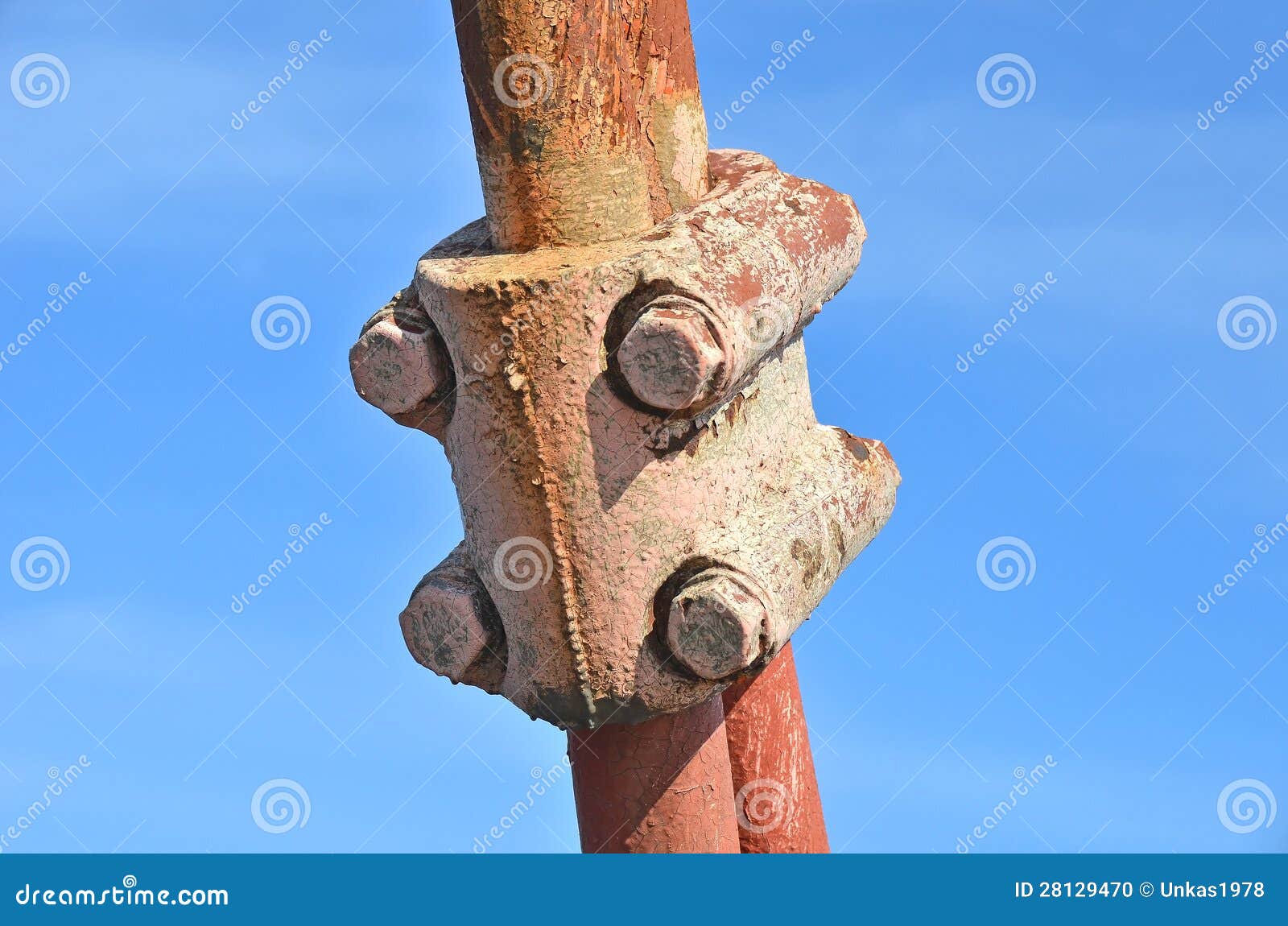 Rusty Cable of Bridge Pylon Stock Photo - Image of peeled, oxidized ...