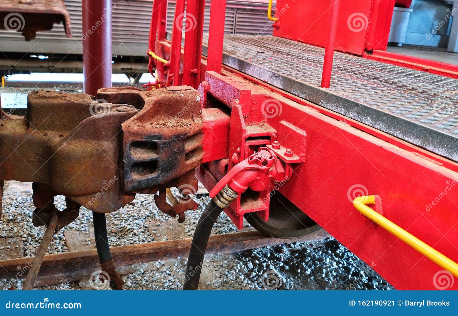 Rusty Caboose Coupling stock image. Image of antique - 162190921