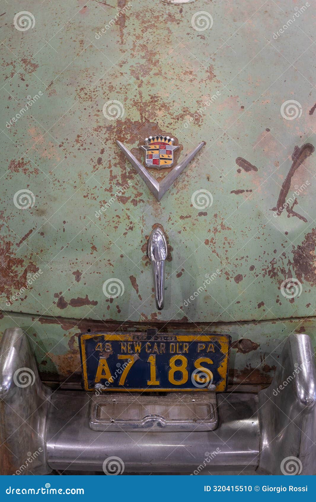 Rusty Cadillac Fastback Coupe 61 Series Sedanette Produced in 1948 ...