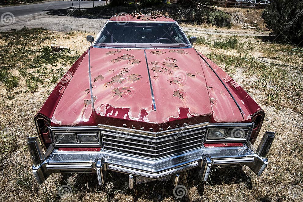 Rusty Cadillac editorial image. Image of jenkins, bruce - 42894425