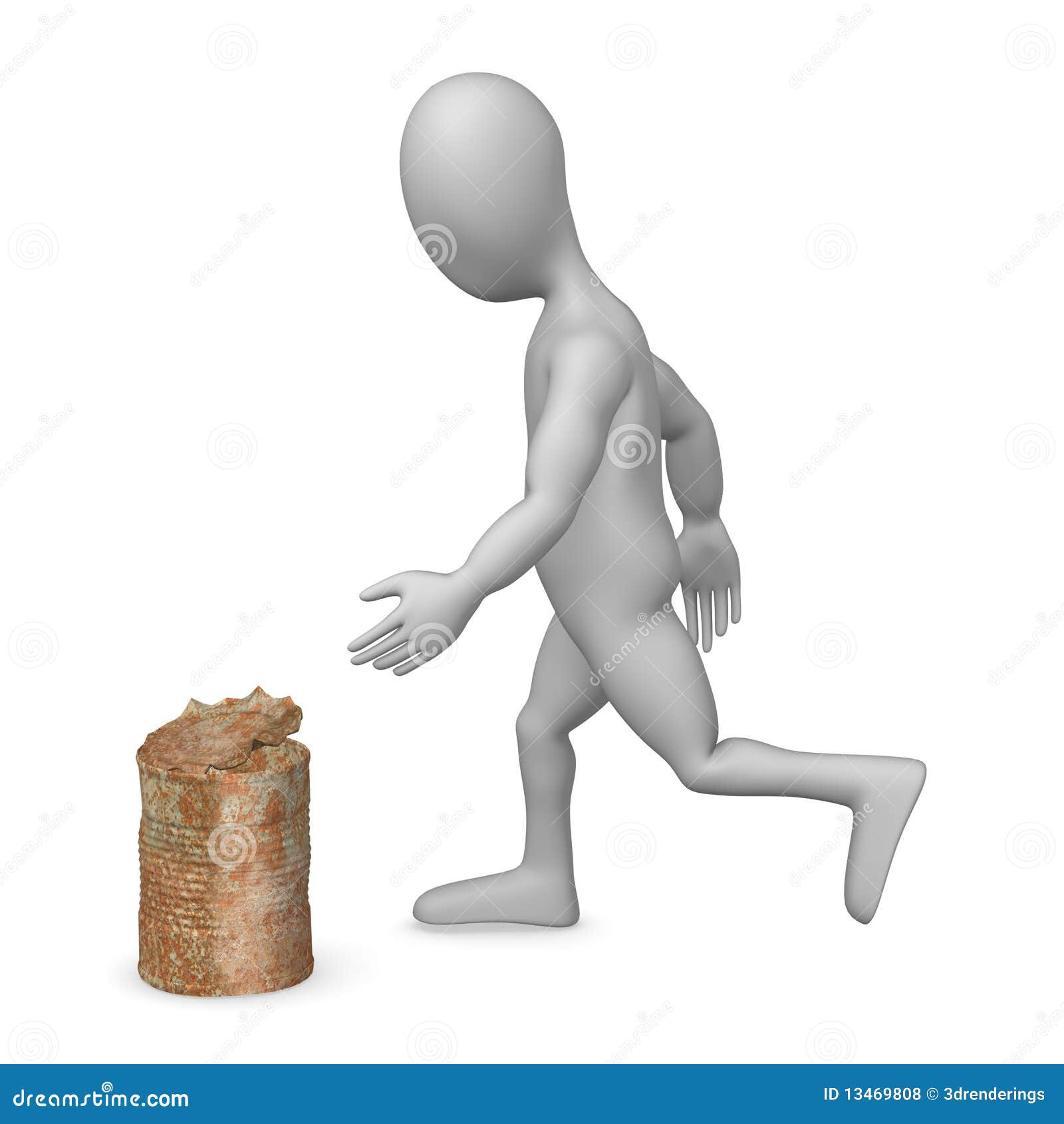 Rusty can stock illustration. Illustration of cartoon - 13469808