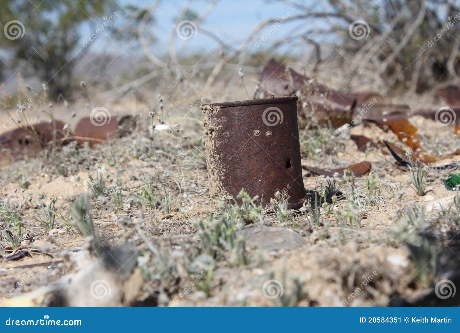 Rusty Cans stock image. Image of bottles, field, rusty - 20584351