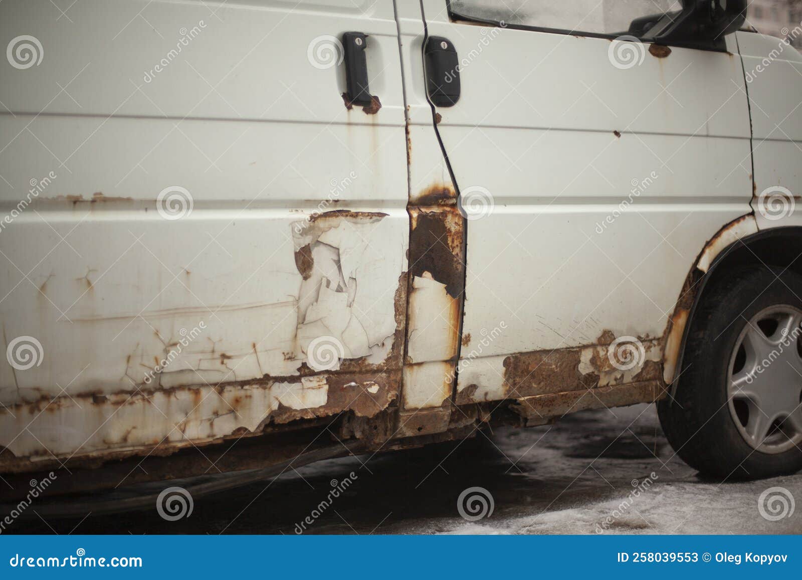 Rusty Car Bottom. Rust on Surface of Transport Stock Image - Image of ...