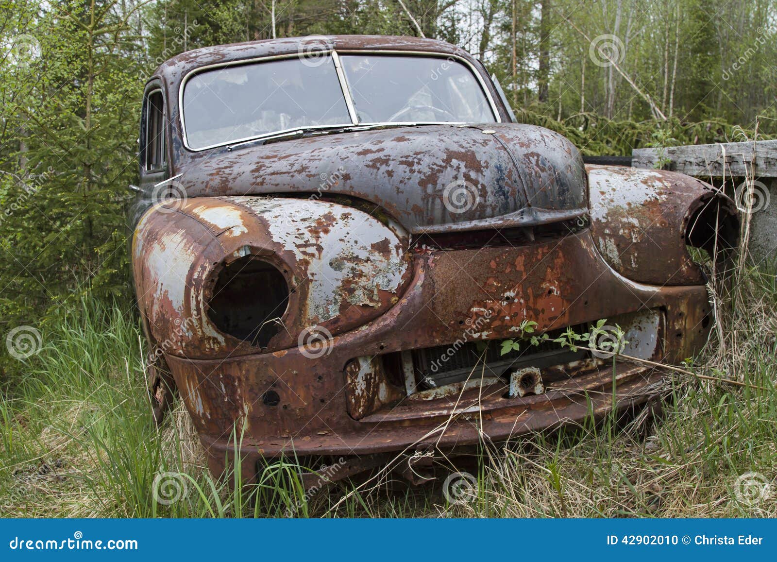 Rusty car stock photo. Image of wrack, rusted, mended - 42902010