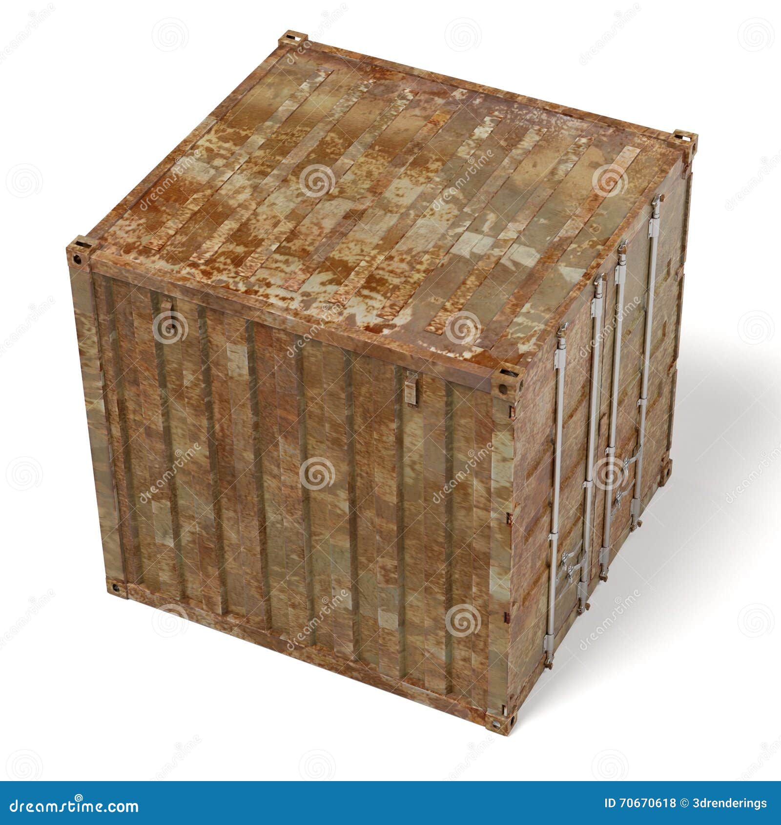 Rusty cargo container stock illustration. Illustration of crate - 70670618