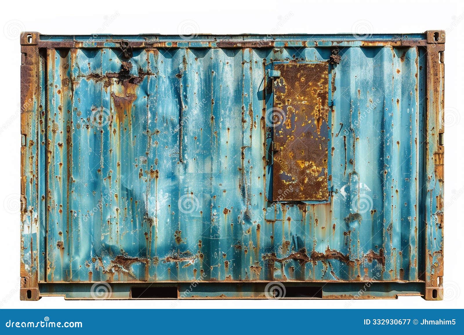 Rusty Cargo Container stock illustration. Illustration of abandoned ...