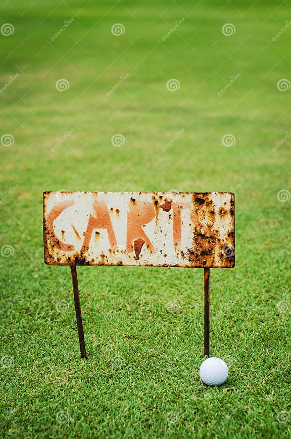 Rusty cart sign stock image. Image of healthy, club, meadow - 42991613