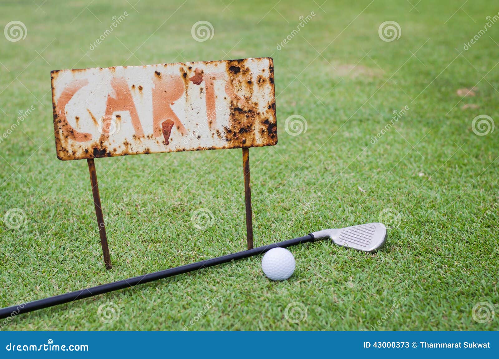 Rusty cart sign stock image. Image of close, ground, blue - 43000373