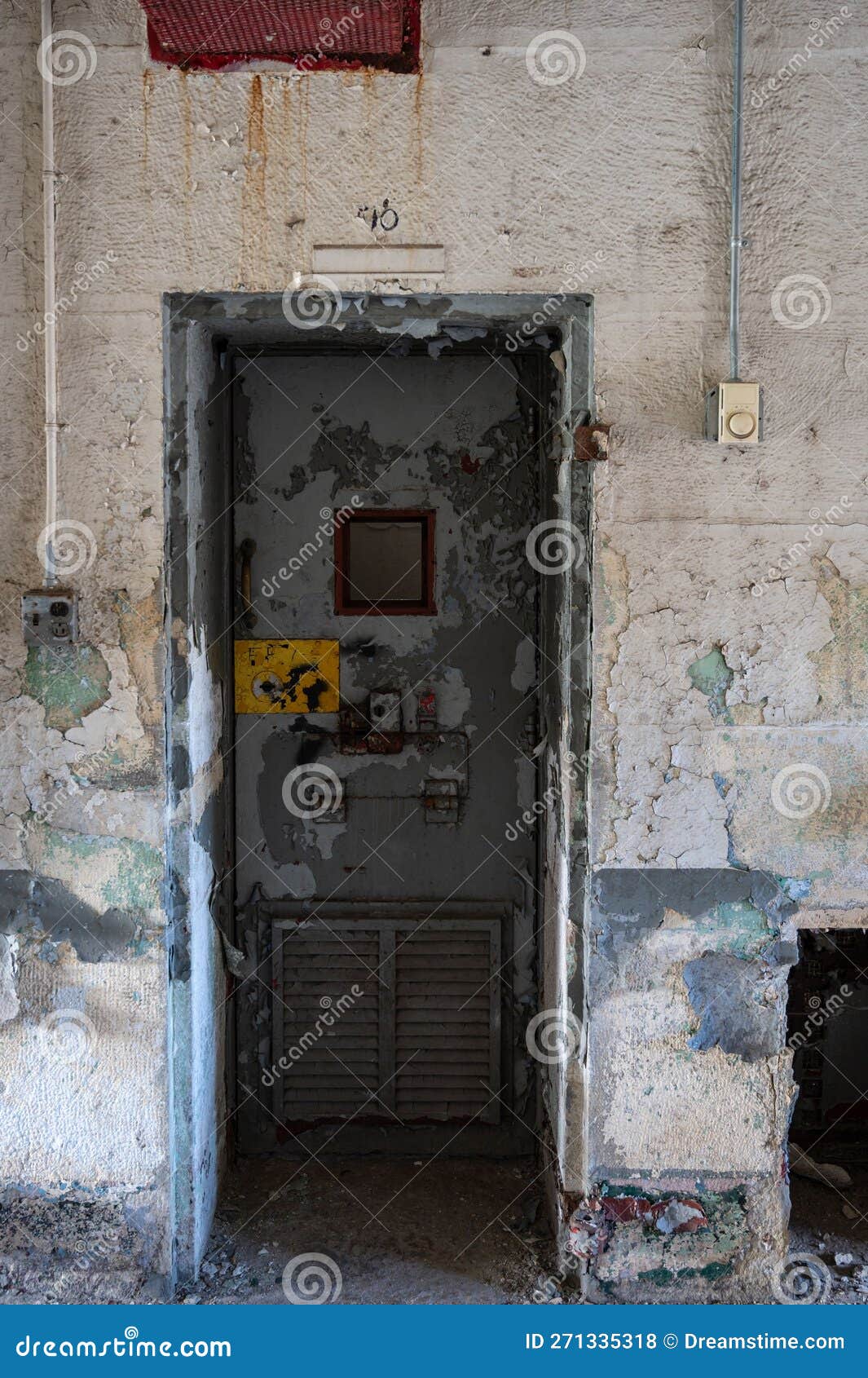 Rusty Cell Door in an Old Joliet Prison Stock Photo - Image of metal ...