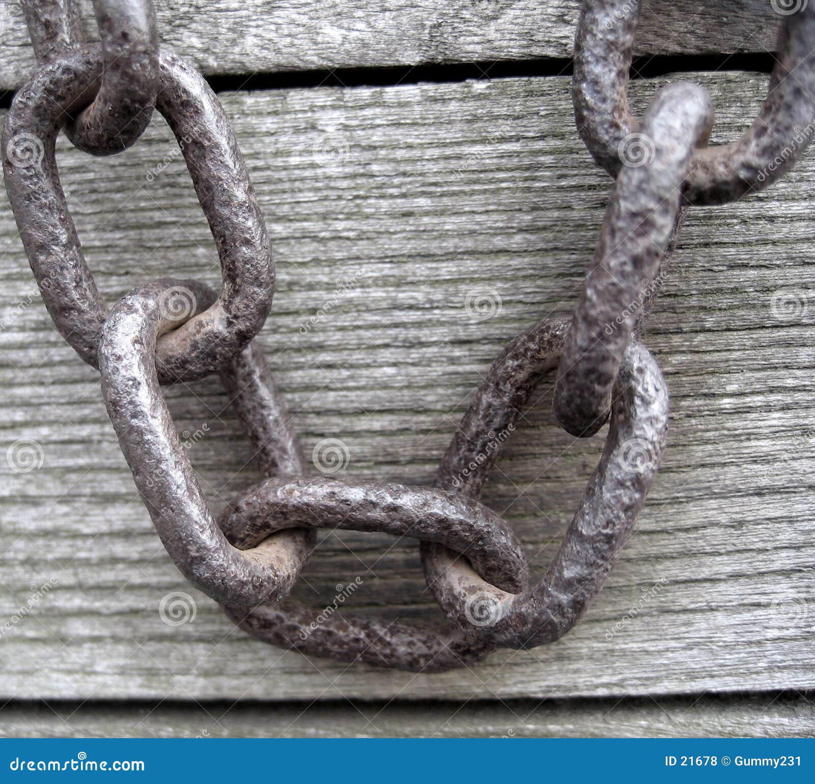 Rusty Chain stock photo. Image of iron, plank, locked, rusty - 21678