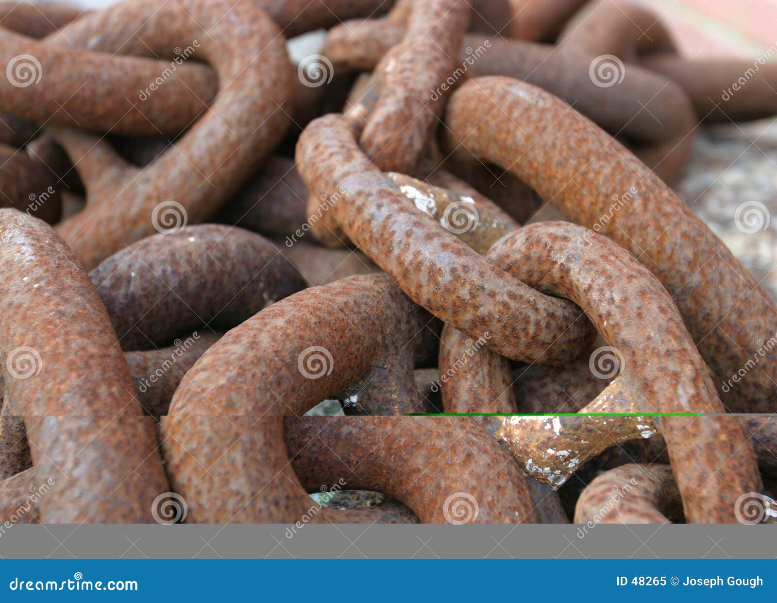 Rusty Chain stock image. Image of corrode, iron, rust, pier - 48265