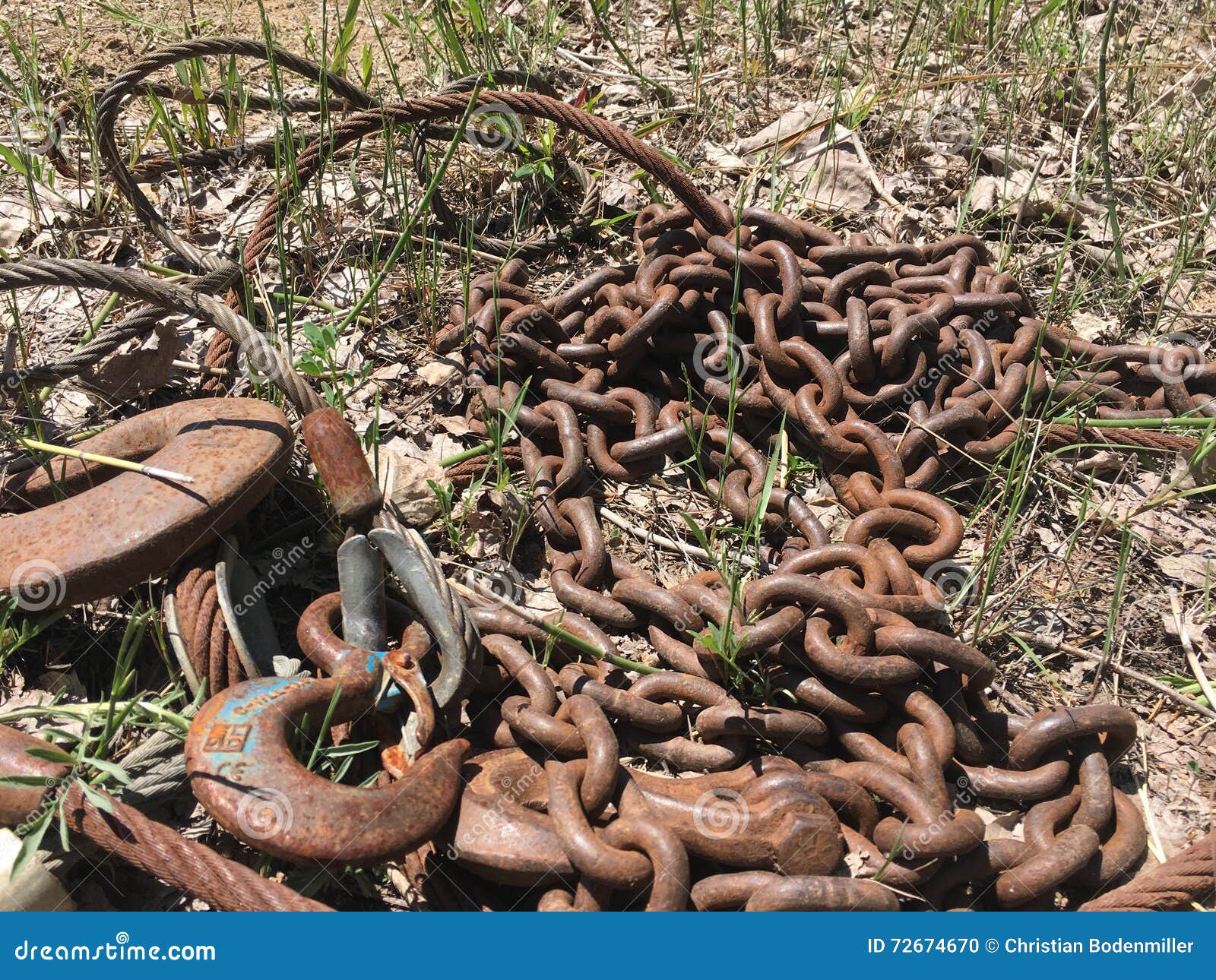 Rusty chain stock photo. Image of chain, senic, quarry - 72674670