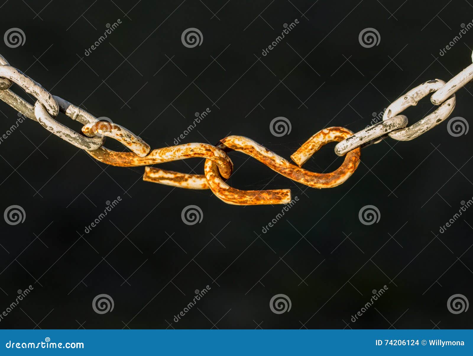 Chain Attached To Cleat On Dock And Dock Tie Up That Is Attached To A ...