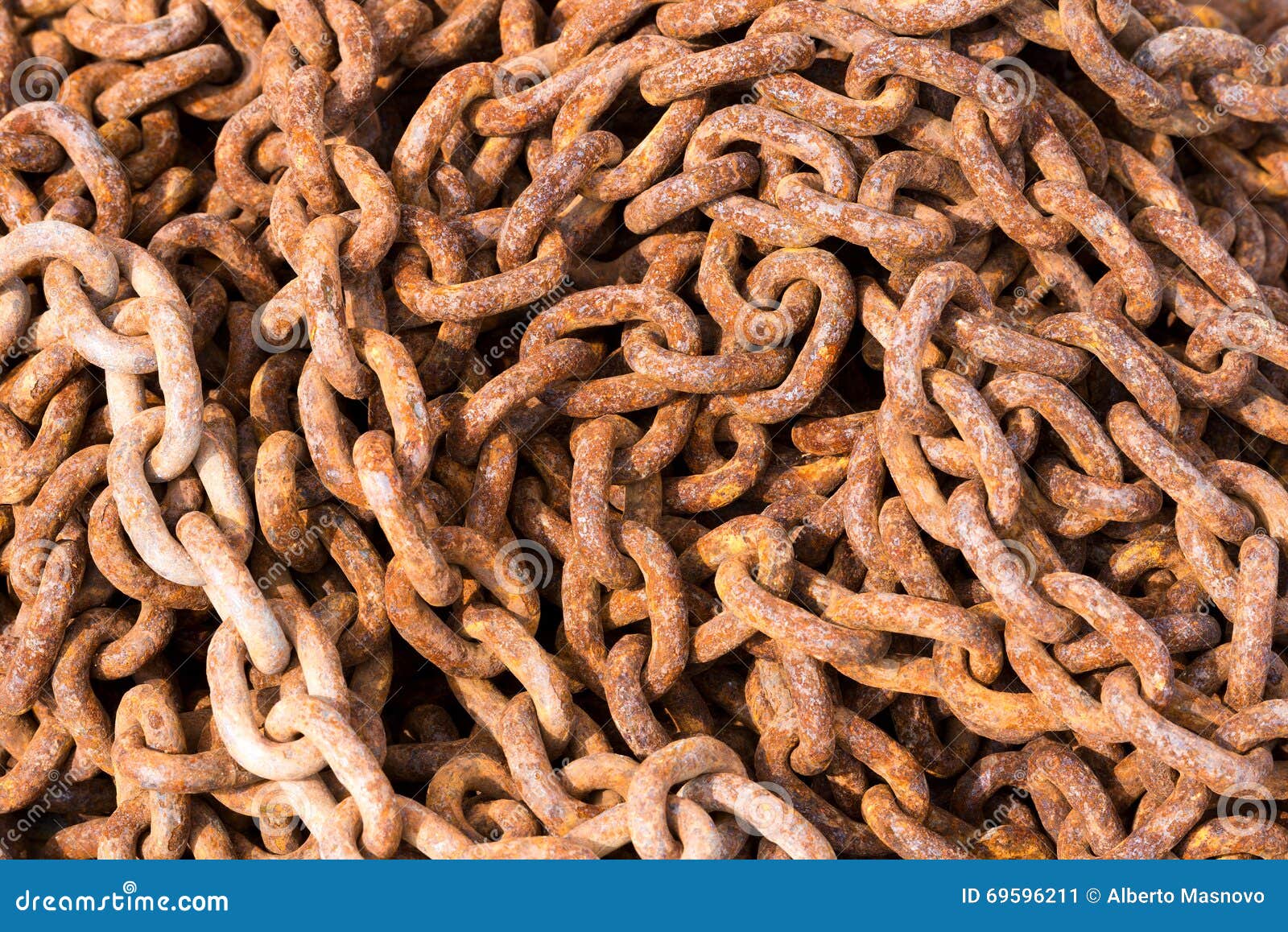 Rusty Chain Background stock image. Image of iron, brown - 69596211