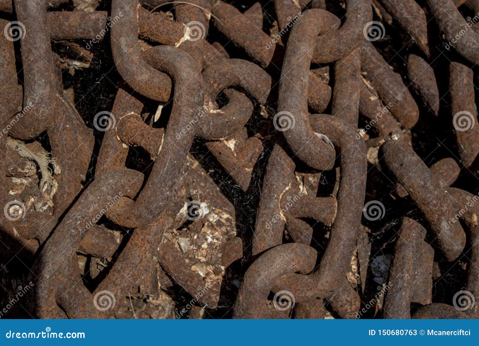 Rusty chain stock image. Image of group, close, still - 150680763