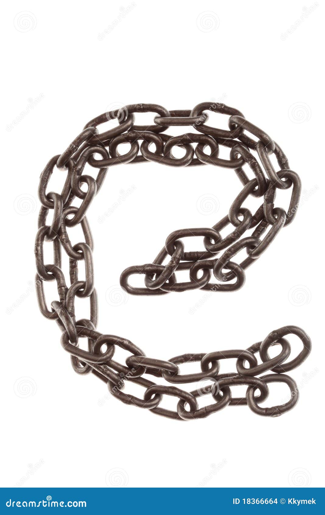 Rusty chain isolated stock photo. Image of white, objects - 18366664