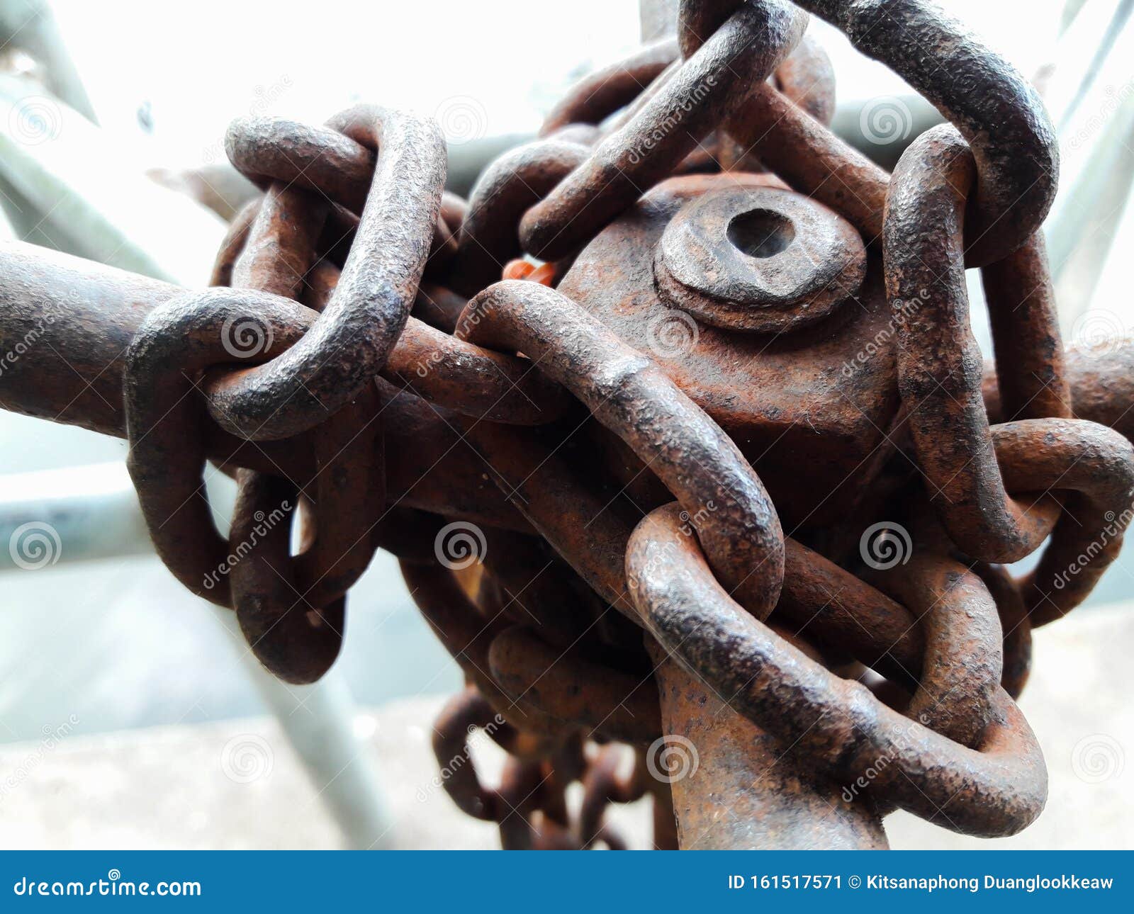 Rusty chain stock image. Image of rusty, chain, metal - 161517571
