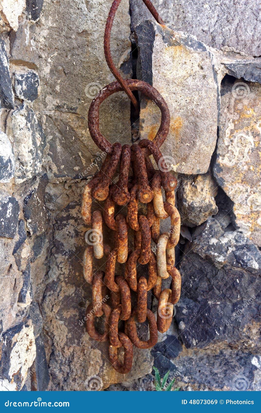 Rusty Chain stock image. Image of decaying, binding, prisoner - 48073069