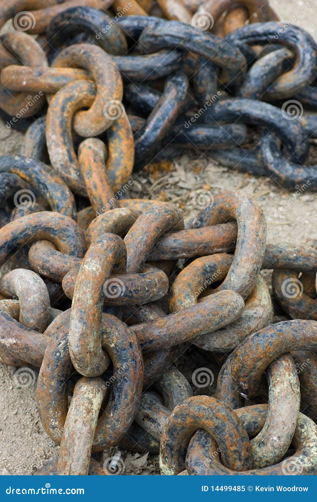 Rusty chain in a pile stock image. Image of iron, rusted - 14499485