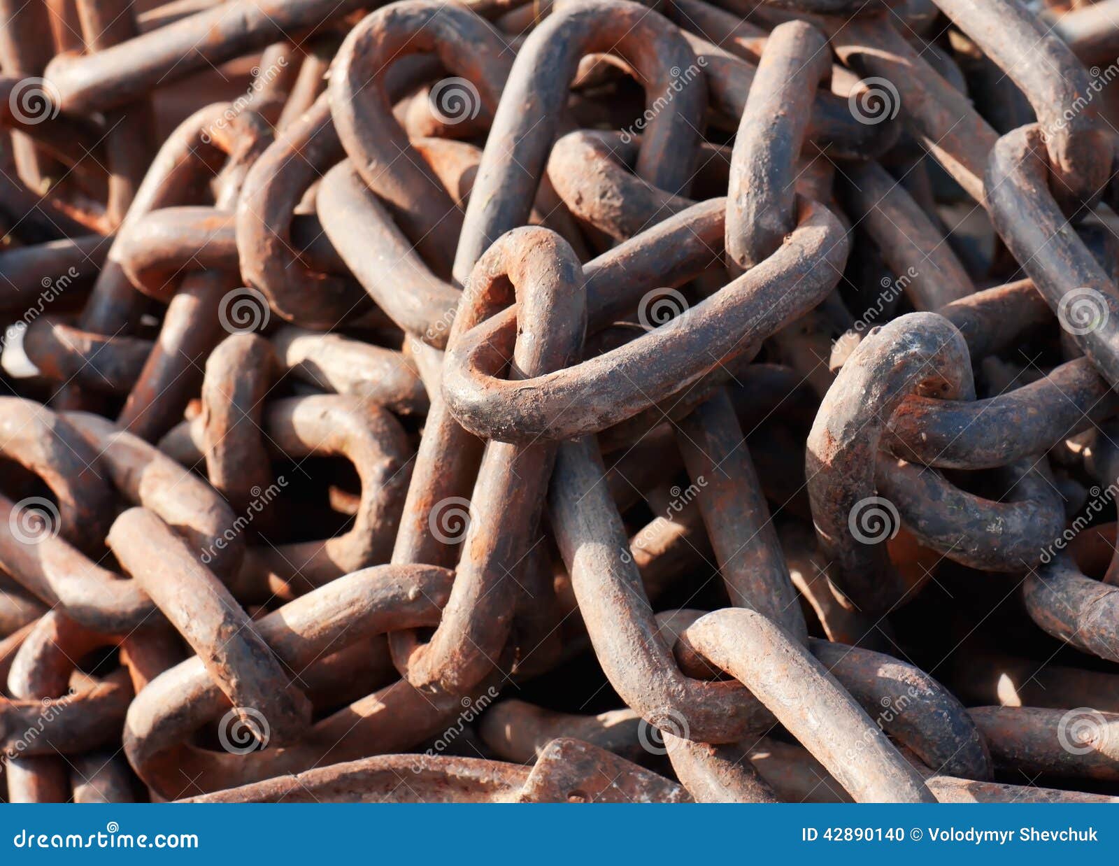 Rusty chain stock photo. Image of grabber, mechanical - 42890140