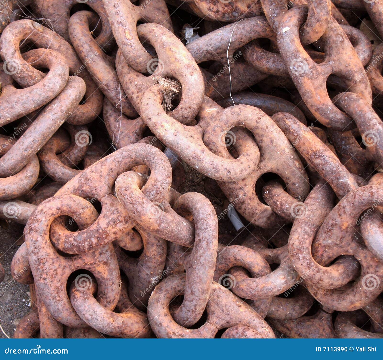 Rusty Chains stock photo. Image of damage, iron, steel - 7113990