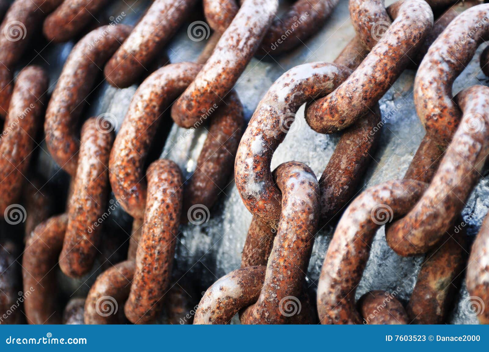 Rusty chains stock image. Image of aged, textured, pattern - 7603523
