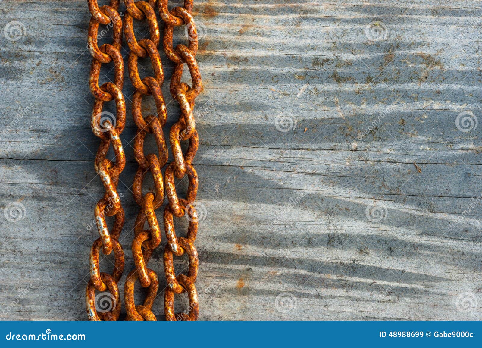 Rusty chains background stock image. Image of wood, grunge - 48988699