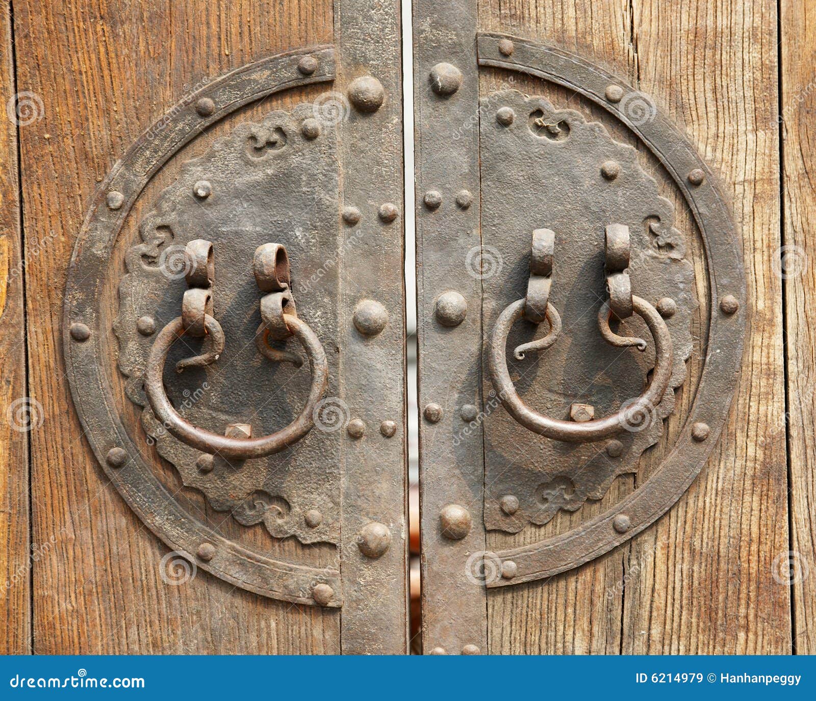 Chinese Rusty Traditional Gate Or Folding Doors Royalty-Free Stock ...