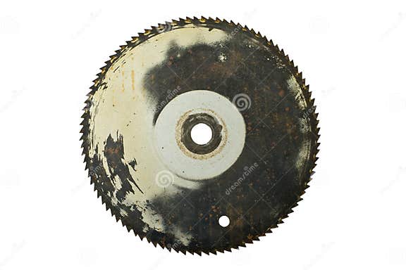 Rusty Circular Saw Blade Isolated Stock Photo - Image of metal, rusty ...