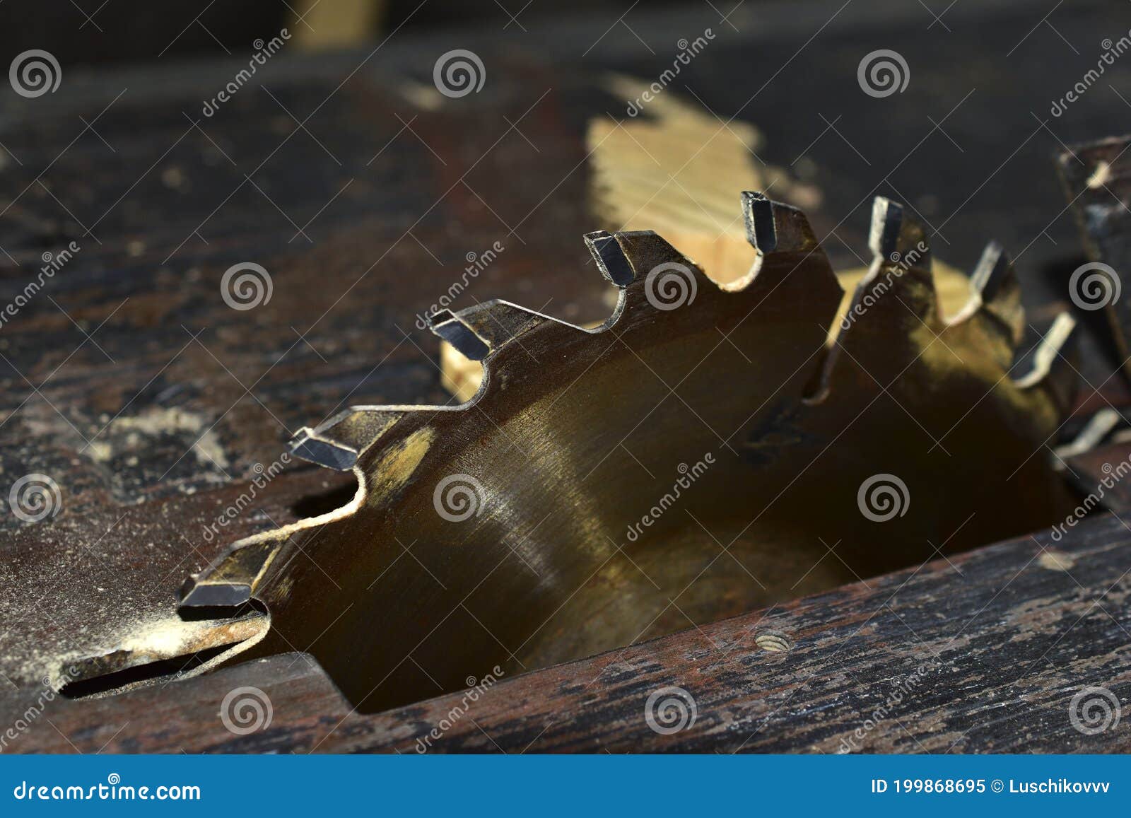Rusty Circular Saw Close Up in the Garage Stock Image - Image of ...