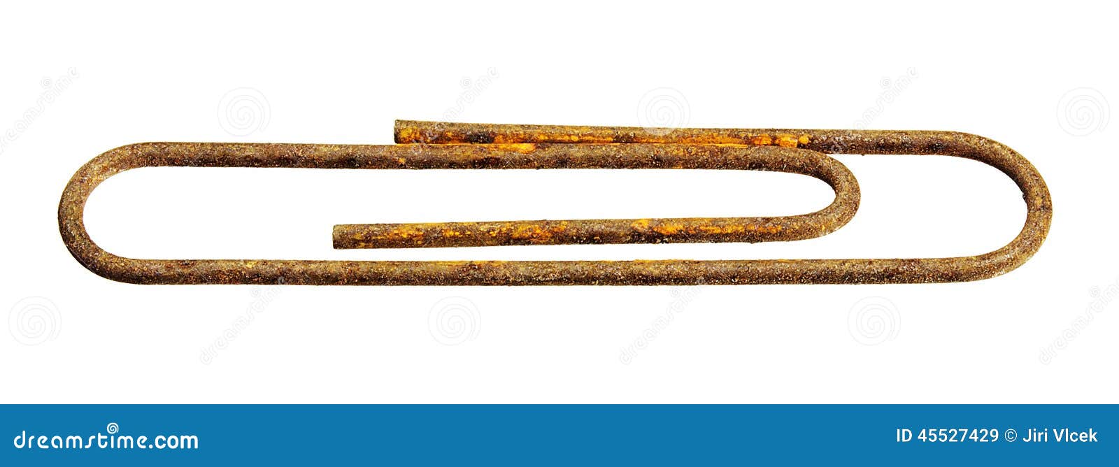 Rusty Clip stock image. Image of paperclip, patina, holder - 45527429