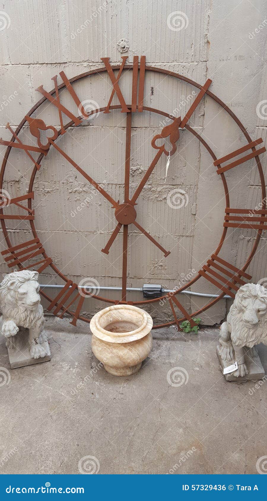 Rusty Clock stock photo. Image of guarding, resting, artsy - 57329436