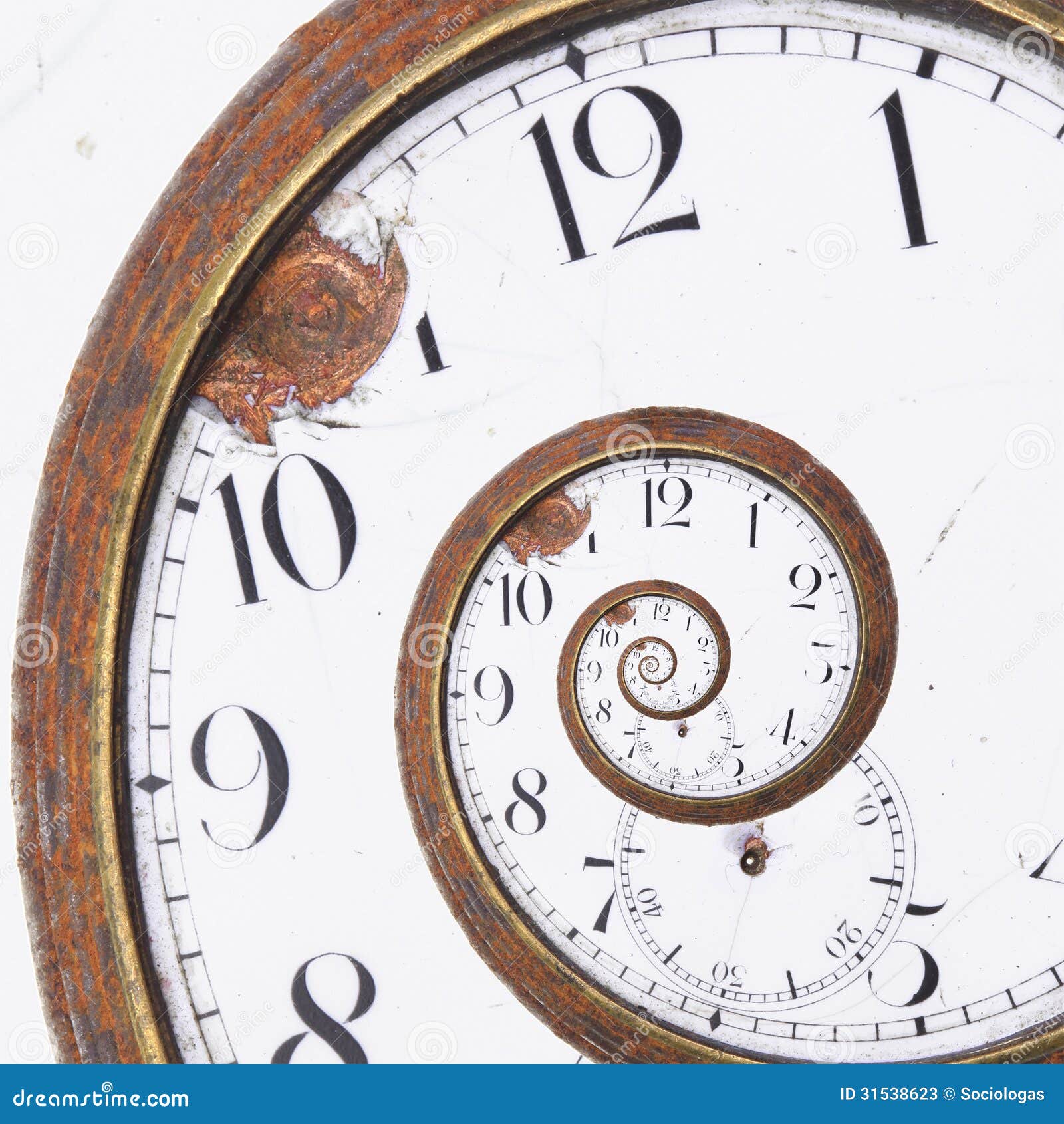 Rusty Clock Swirl Stock Photos - Image: 31538623