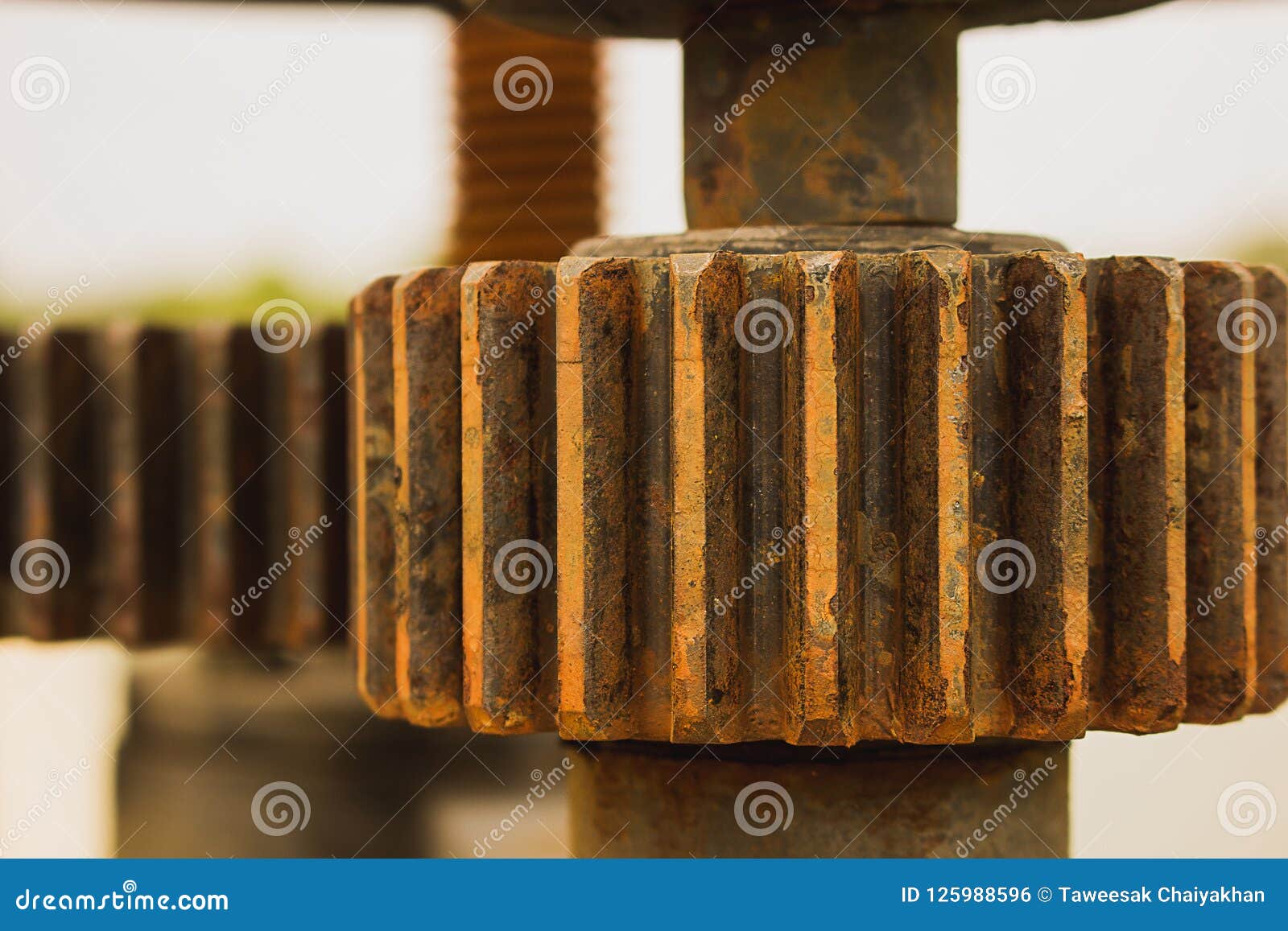 The Rusty Texture on Gear Surface Stock Photo - Image of industrial ...
