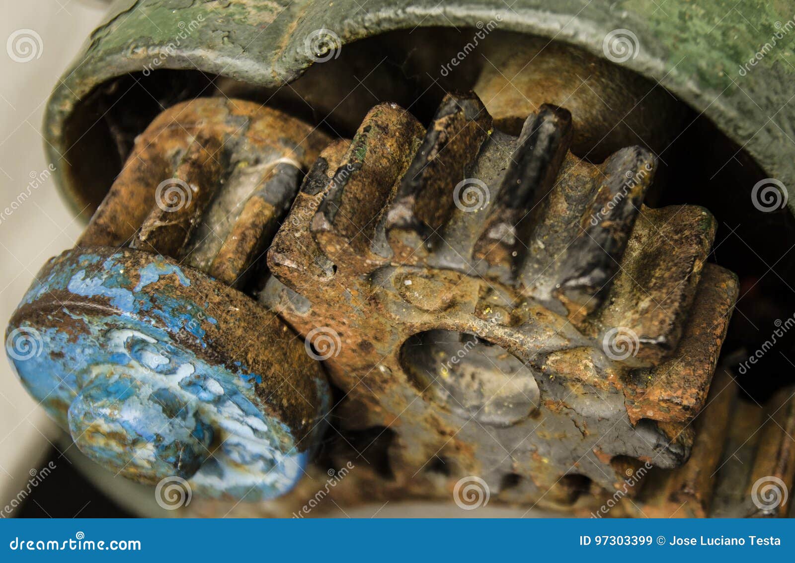 Rusty cogs stock image. Image of agricultural, machine - 97303399