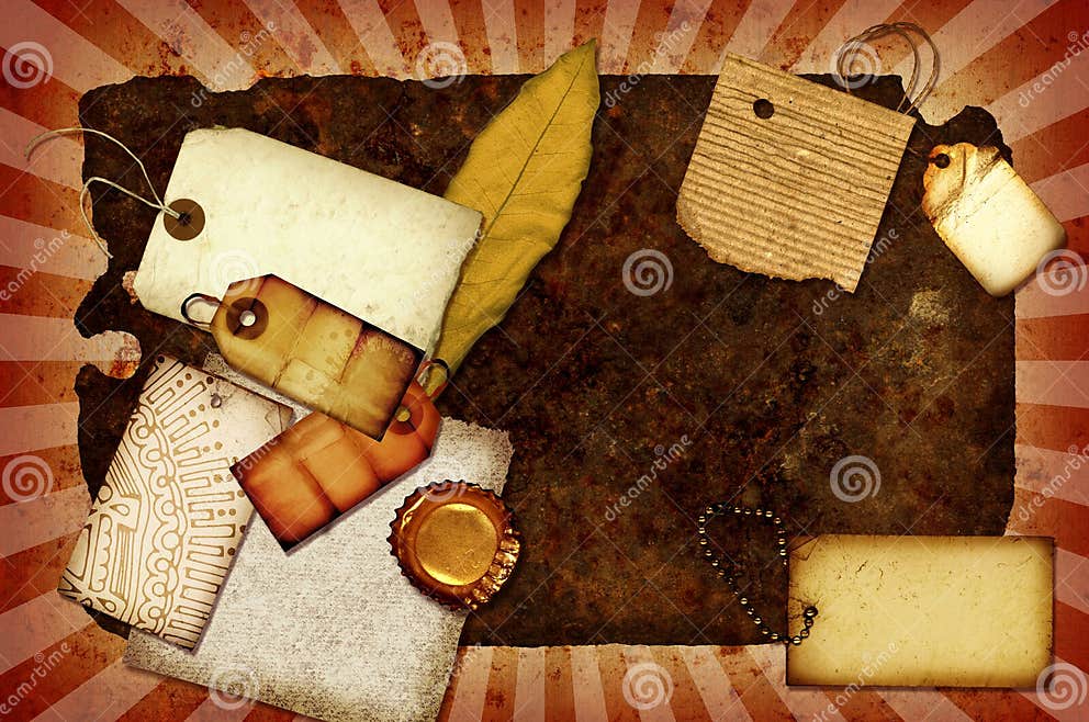 Rusty Collage stock illustration. Illustration of layers - 10810075