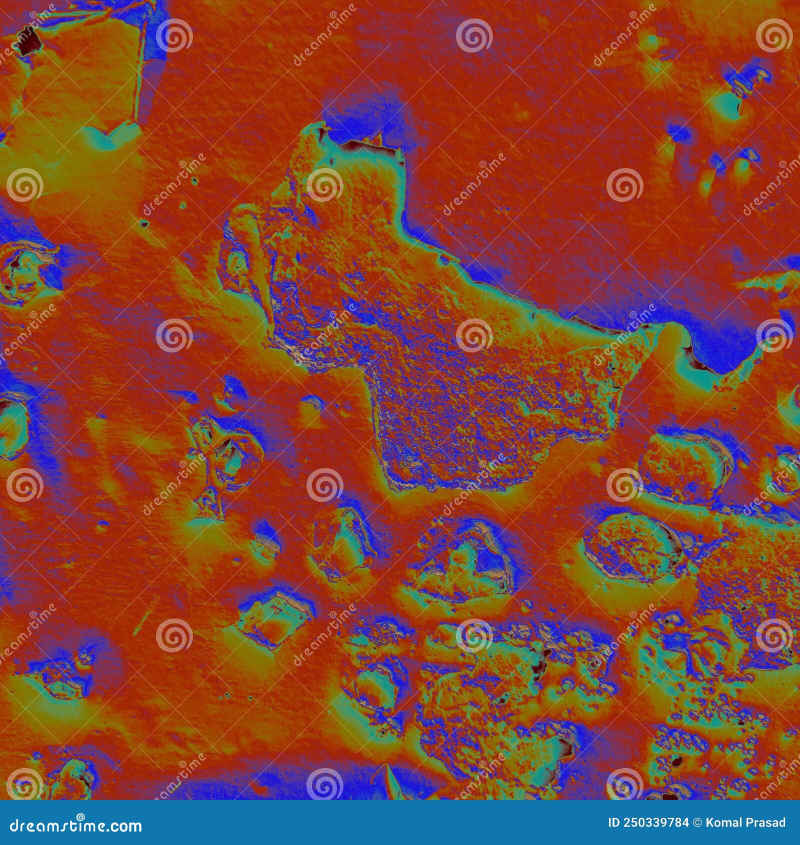 Rusty Color Seamless Texture for Background Stock Illustration ...