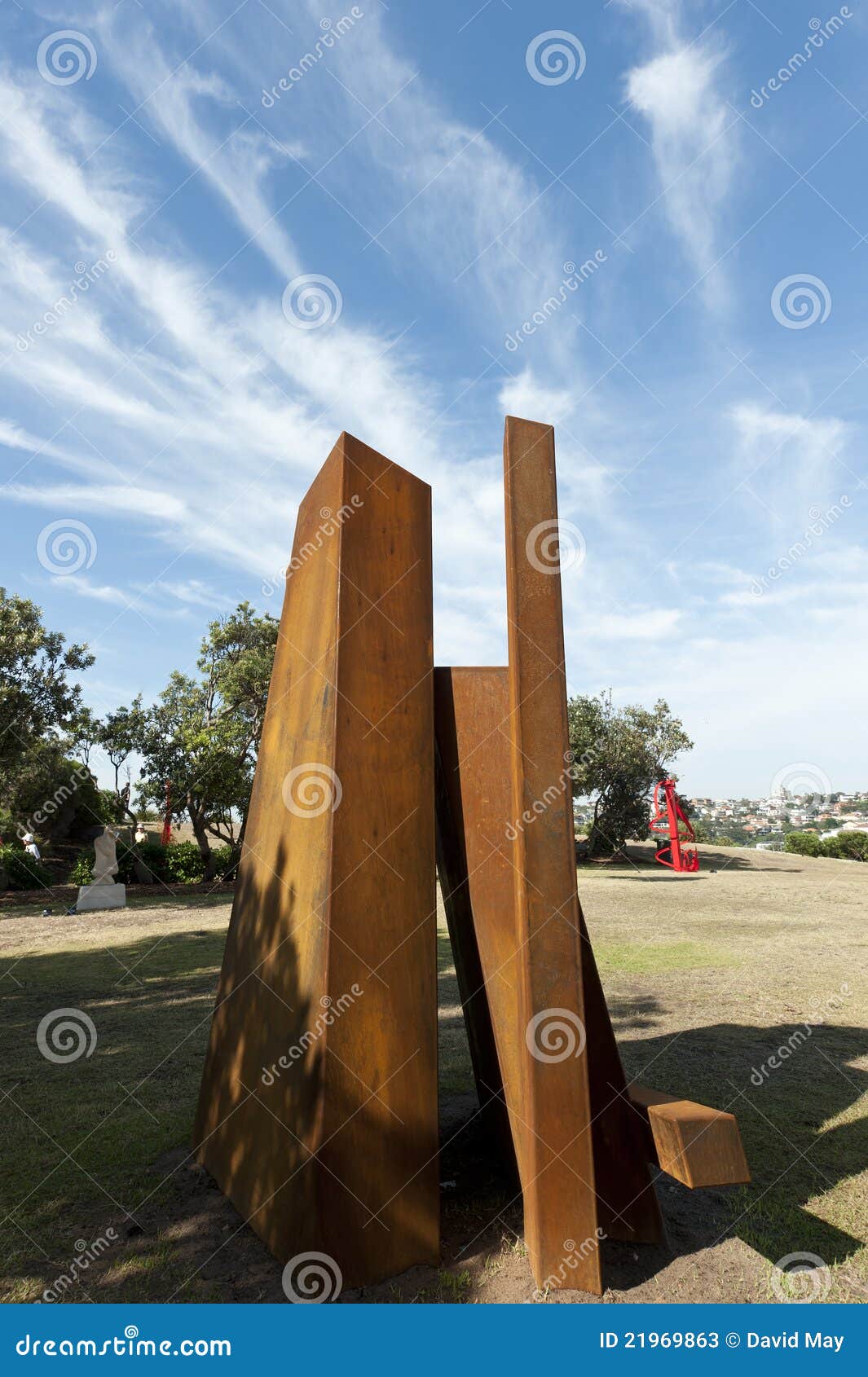 Rusty Columns Sculpture by the Sea Editorial Stock Photo - Image of ...