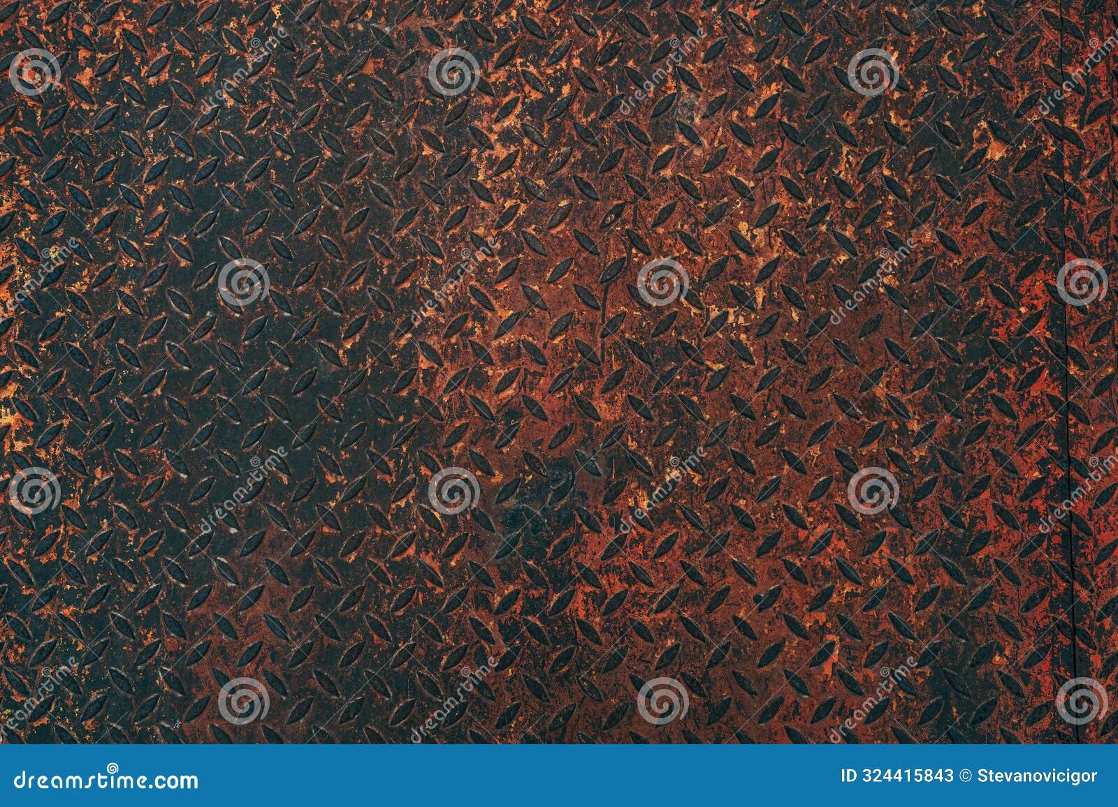Rusty Corroded Steel Metal Surface with Anti Slip Pattern As Background ...