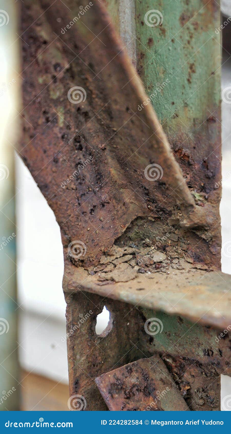 Rusty and Corrosion in the Weld. Corrosive and Rust Metal Stock Photo ...